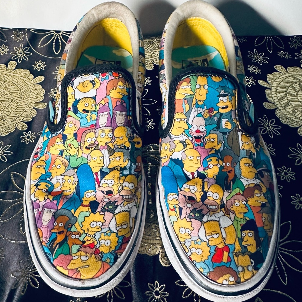 The Simpsons X Vans Slip-On Collage Comfycrush Sneake… - Gem